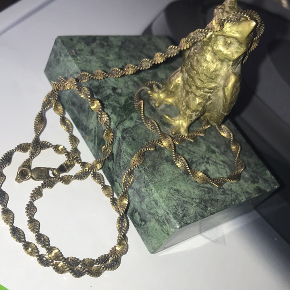 Jewelry | Sterling 24 Twist Chain Italian Vintage Looks Like Solid Gold ...